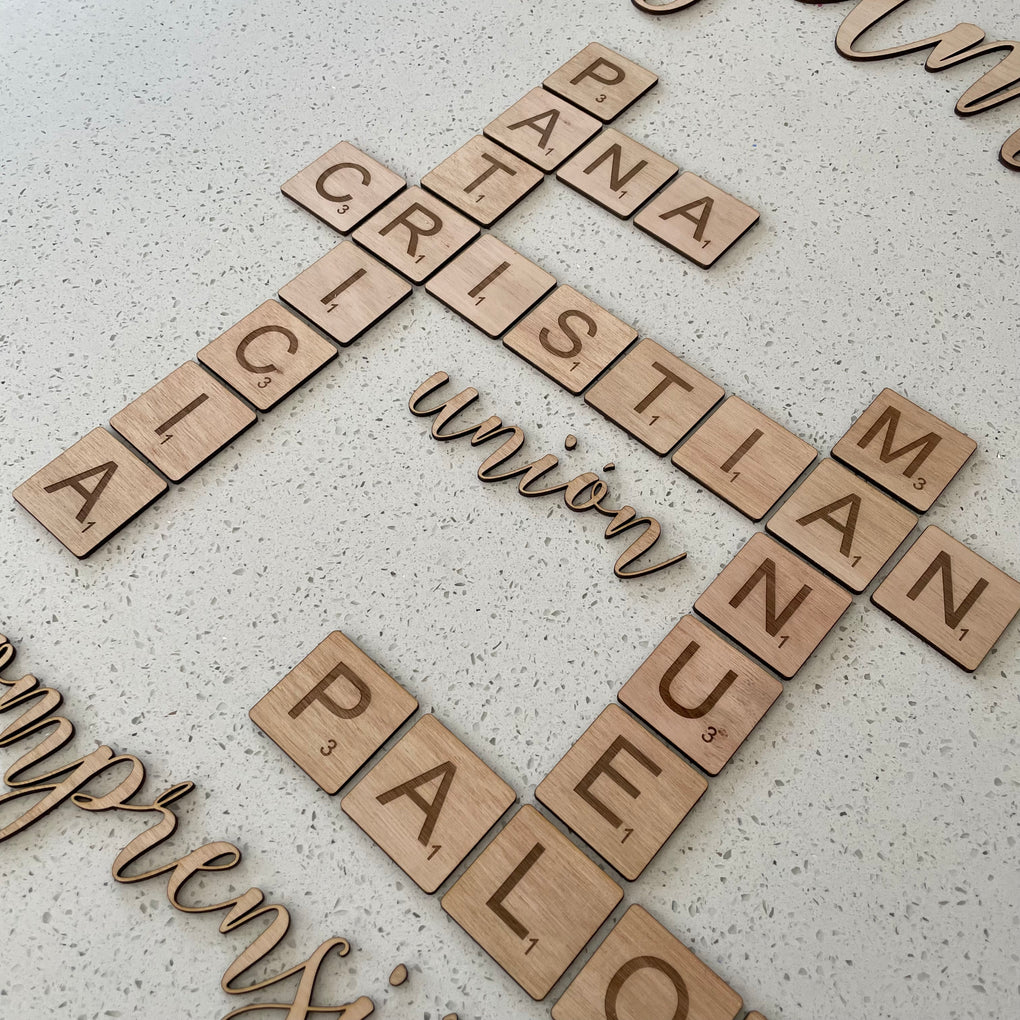 Letra Scrabble – Fiestas en papel